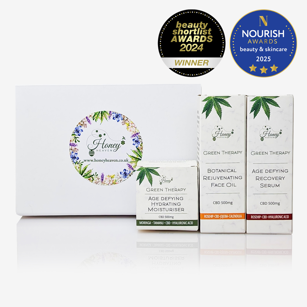 Green Therapy CBD Skincare Gift Set – Age-Defying Glow