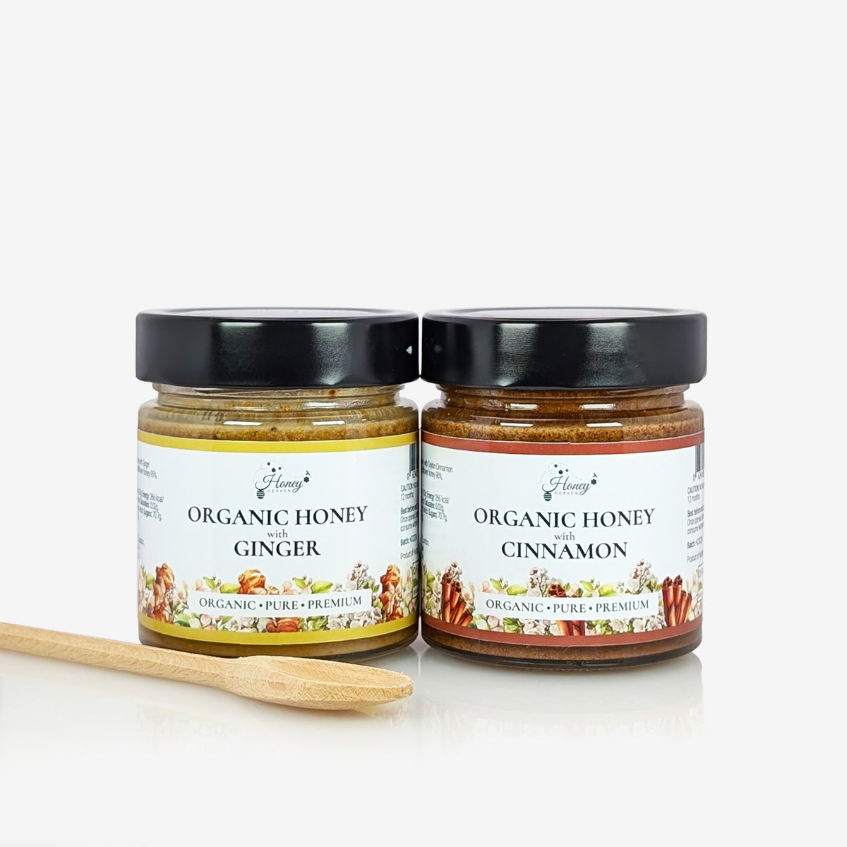 Organic Honey and Ginger and Ceylon Cinnamon Gift Set