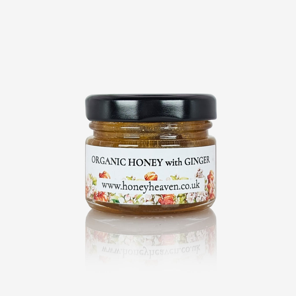 Organic Mini Honey and Ginger 40g - Honey Heaven