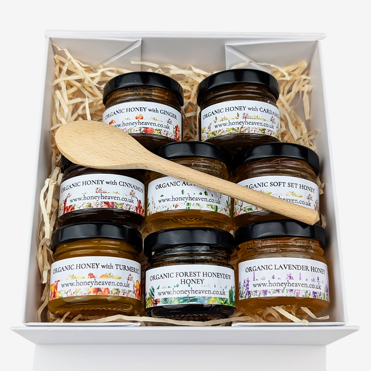 Organic Gourmet Honey Hamper Gift Set - 8 x 40g | Honey Heaven