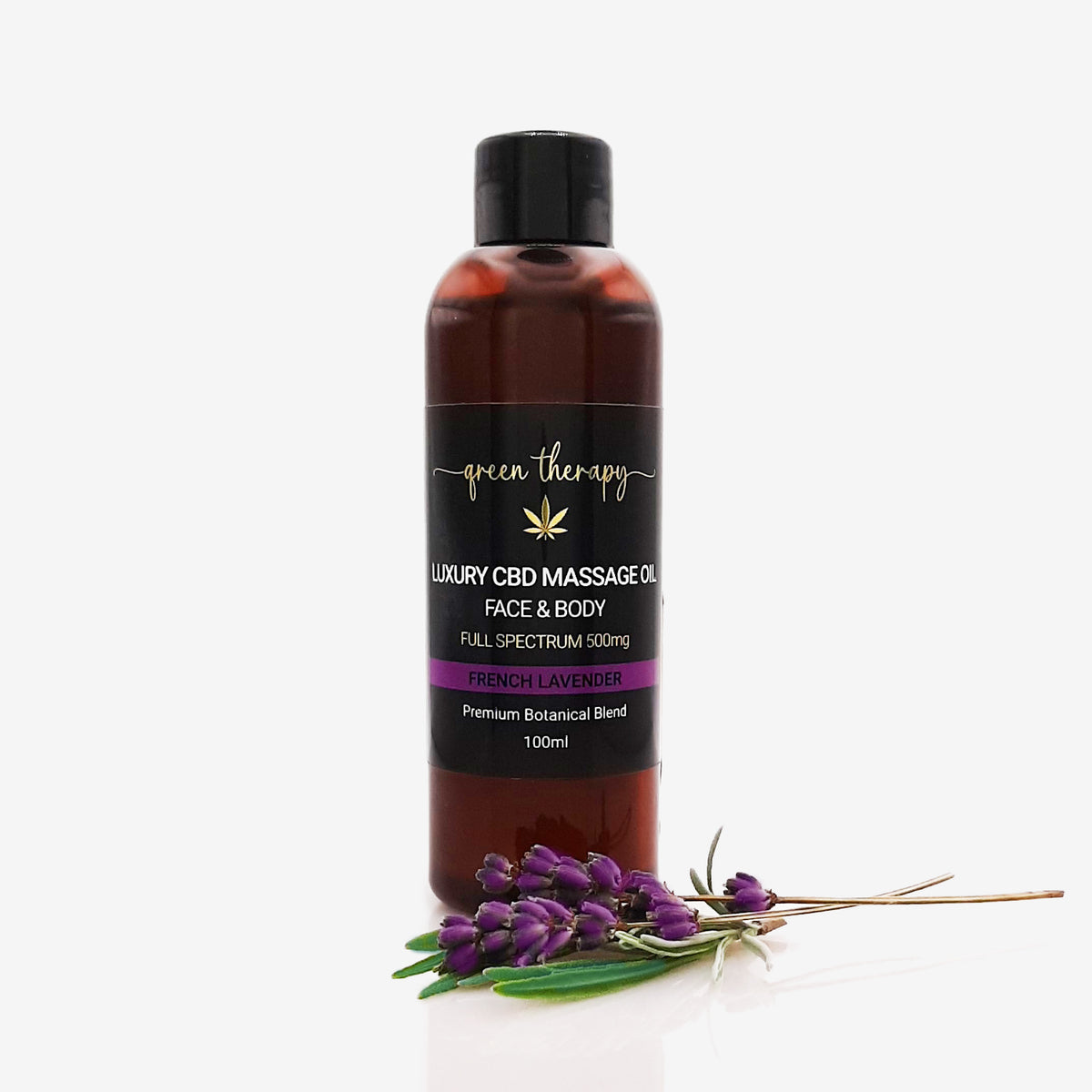 CBD Massage Oil 500mg – French Lavender - Honey Heaven